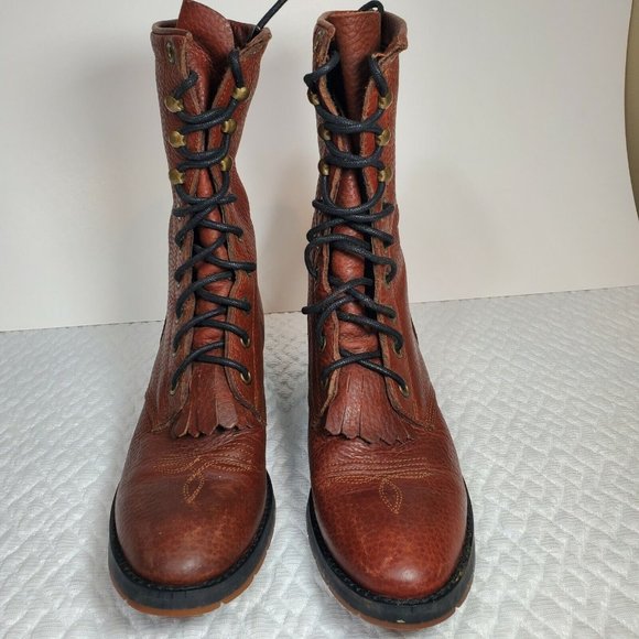 Double-H Boots | Shoes | Doubleh Hh Style Dh92 Ladies Lacer Brown ...